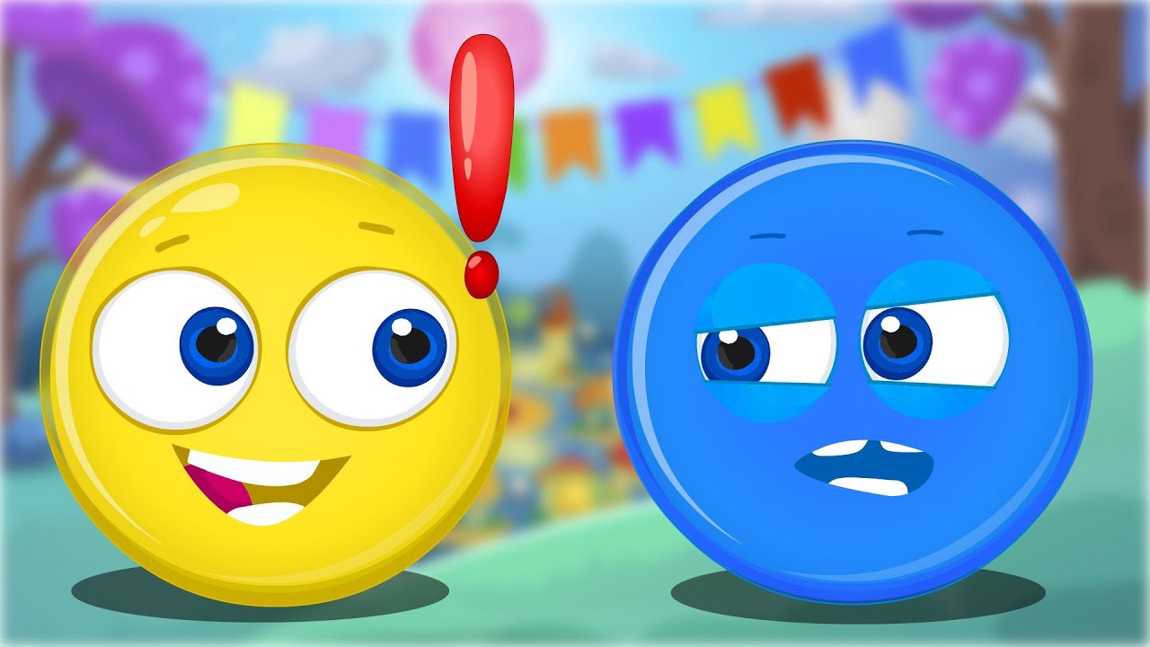 Blue Or Yellow? Which Color Is THE BEST? Funny Cartoons for kids. Op ...