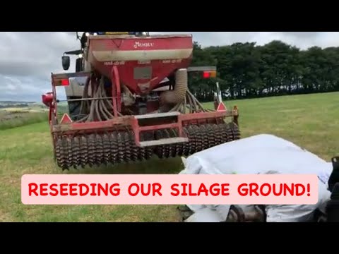 RESEEDING OUR SILAGE GROUND! AFTER OUR WORST CROP IN YEARS WE GIVE IT ...