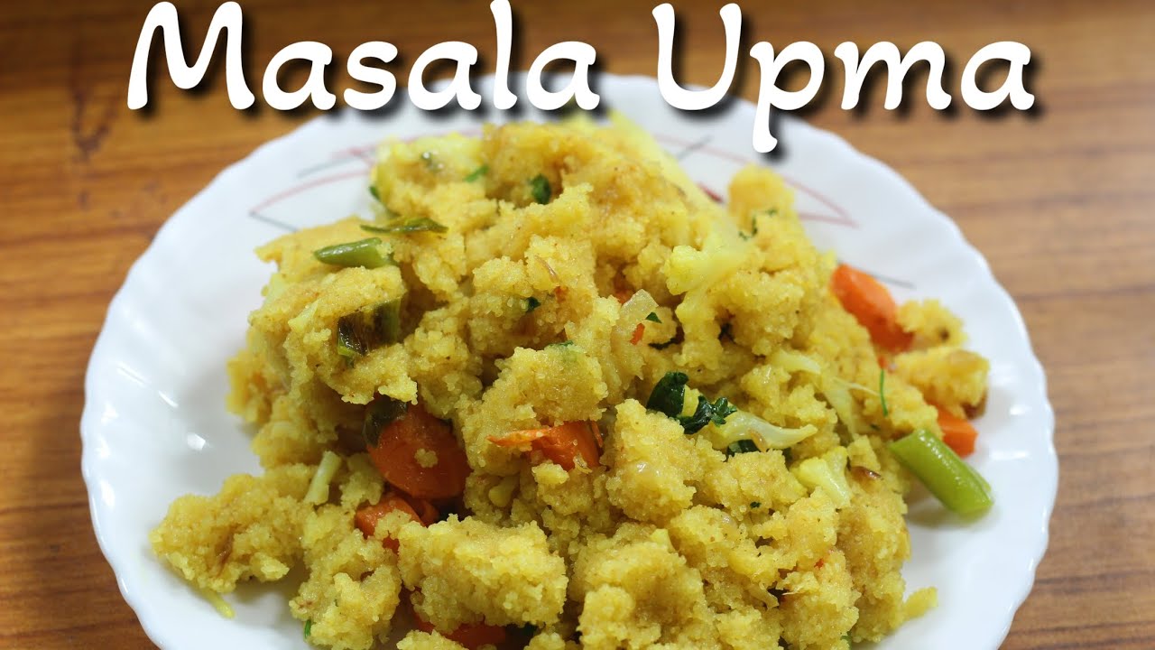 masala upma recipe || vegetable upma recipe || suji ka upma kaise ...