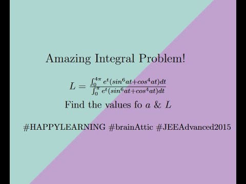 An amazing problem on Integrals from JEE Advanced 2015. Try yourself ...
