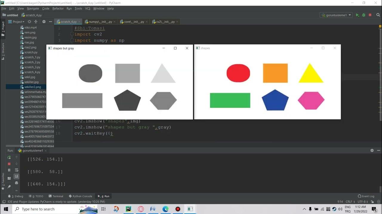 görüntü işleme ile köşe tespiti corner detection with shi tomasi ...