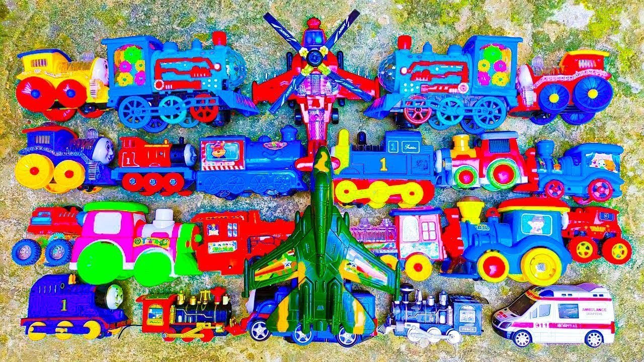 mainan kereta api Thomas and friend, dus helly copter, spray train ...