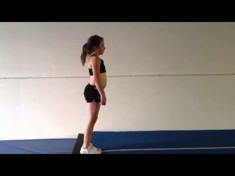 My first roundoff BHS back tuck - YouTube