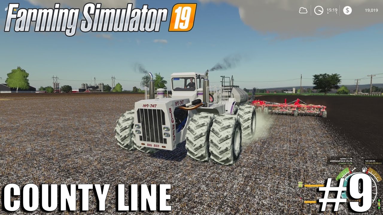 SEEDING AND LIMING | COUNTY LINE | FS19 Timelapse #9 | Farming ...