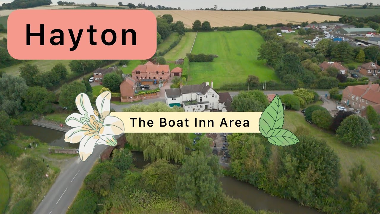 Soaring Over Hayton's Boat Inn Area: Stunning Drone Views - YouTube