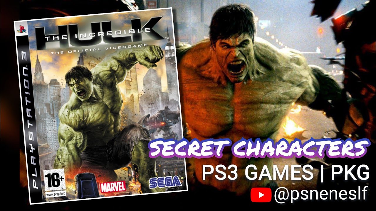 The Incredible Hulk PS3 PKG (XMB) - Secret Characters - YouTube