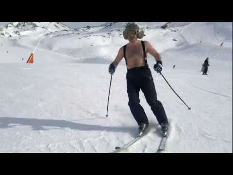 Romek z Ukty na nartach nie straszne mu Alpy