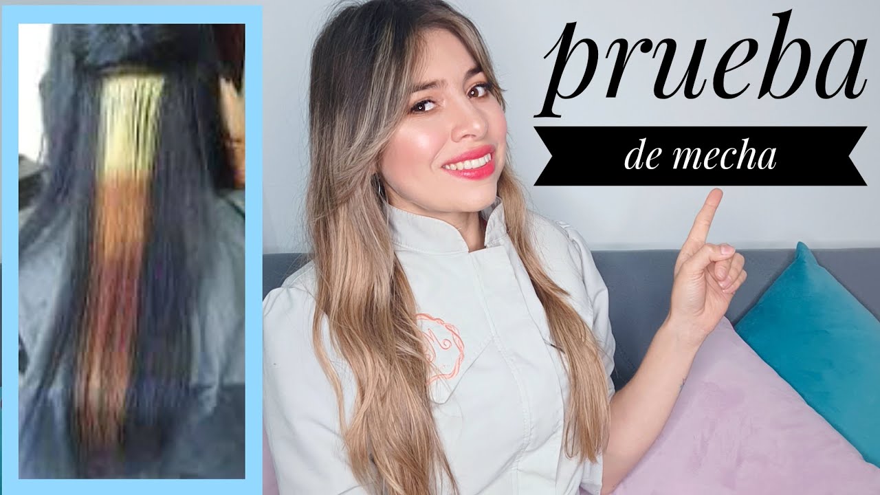 CÓMO HACER LA PRUEBA DE MECHA | Madmoon peluquería - YouTube