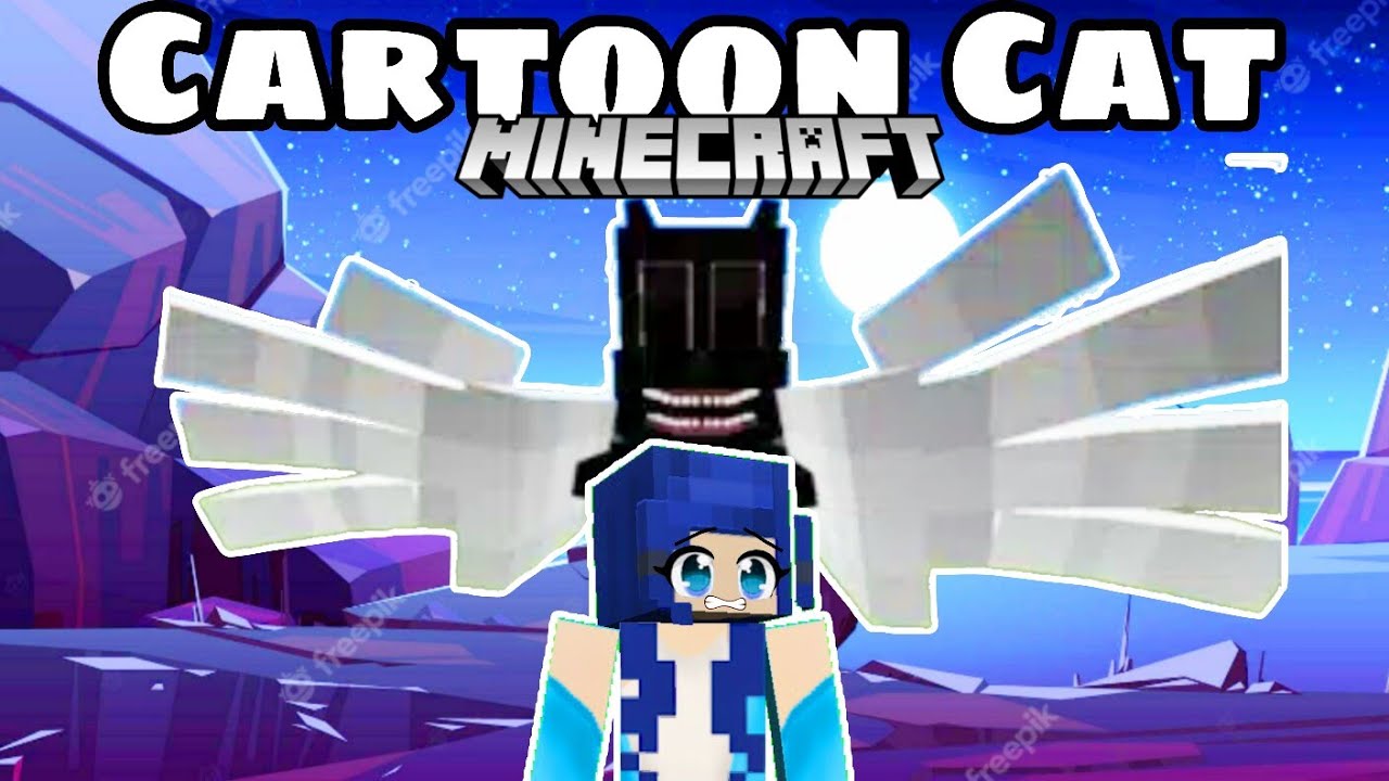 One night with Cartoon Cat in Minecraft! Gameplay @minecraft - YouTube