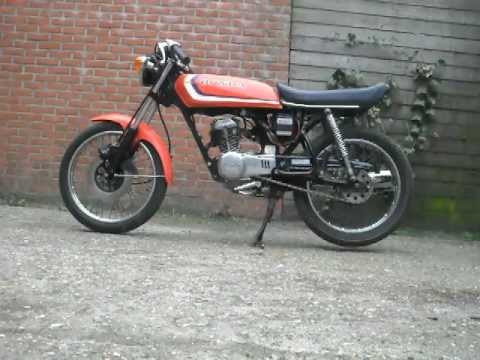 Honda CB50j caferacer sound - YouTube