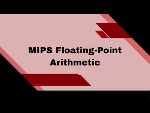 Floating-Point Arithmetic in MIPS | Conversion, Operations & Printing ...