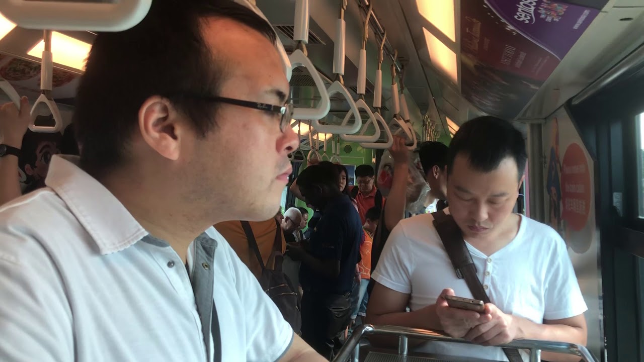 Sentosa Express Monorail Pink - YouTube