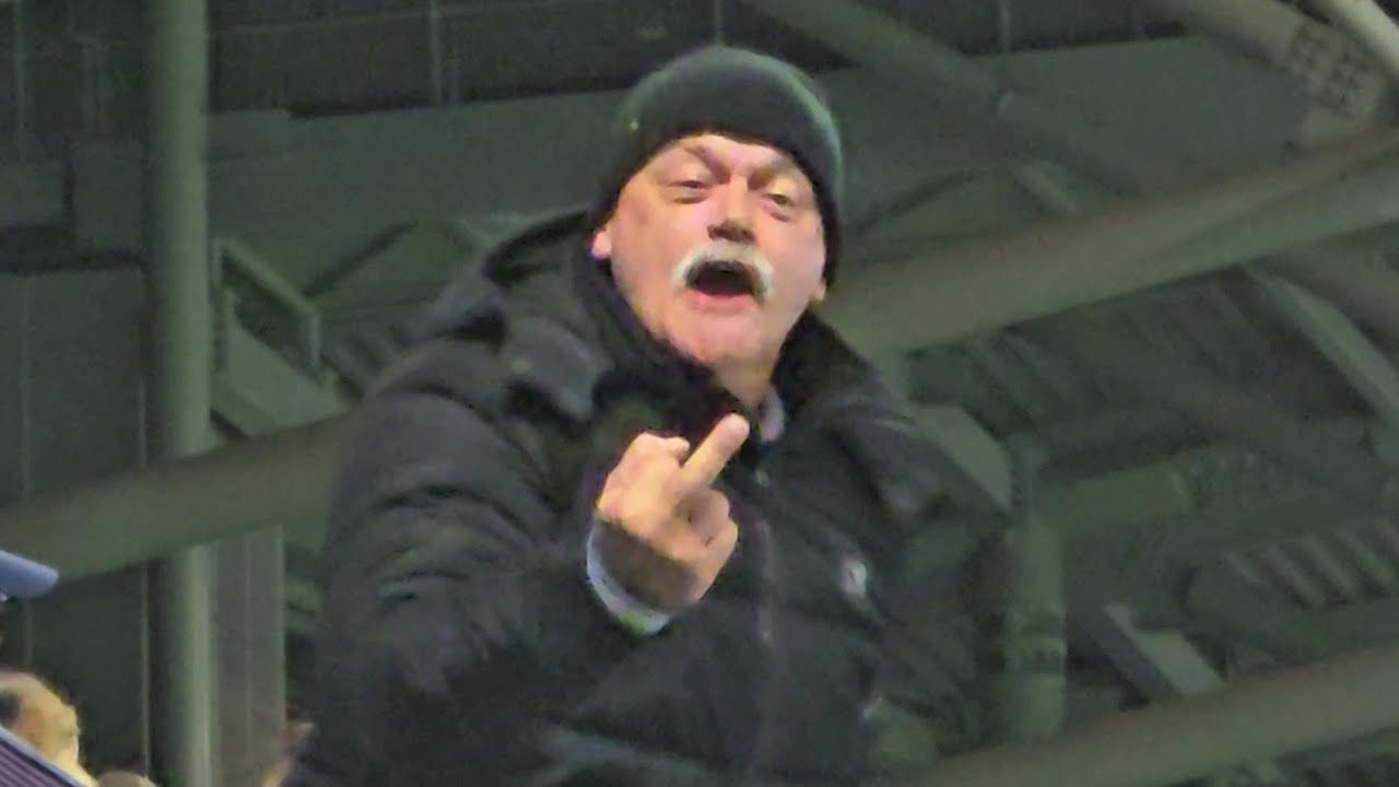 "SIT DOWN, SHUT UP!" ANGRY EVERTON FAN SHOUTING AT SPURS FANS: Everton ...