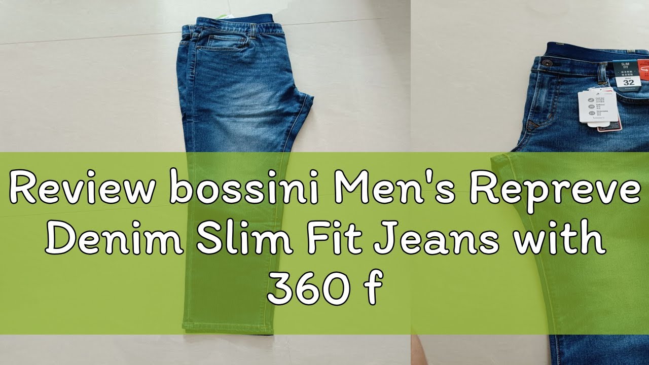 Review bossini Men's Repreve Denim Slim Fit Jeans with 360 flexible ...