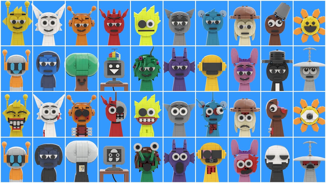 ALL LEGO SPRUNKI COMPILATION - Sprunki Incredibox (Every Character ...
