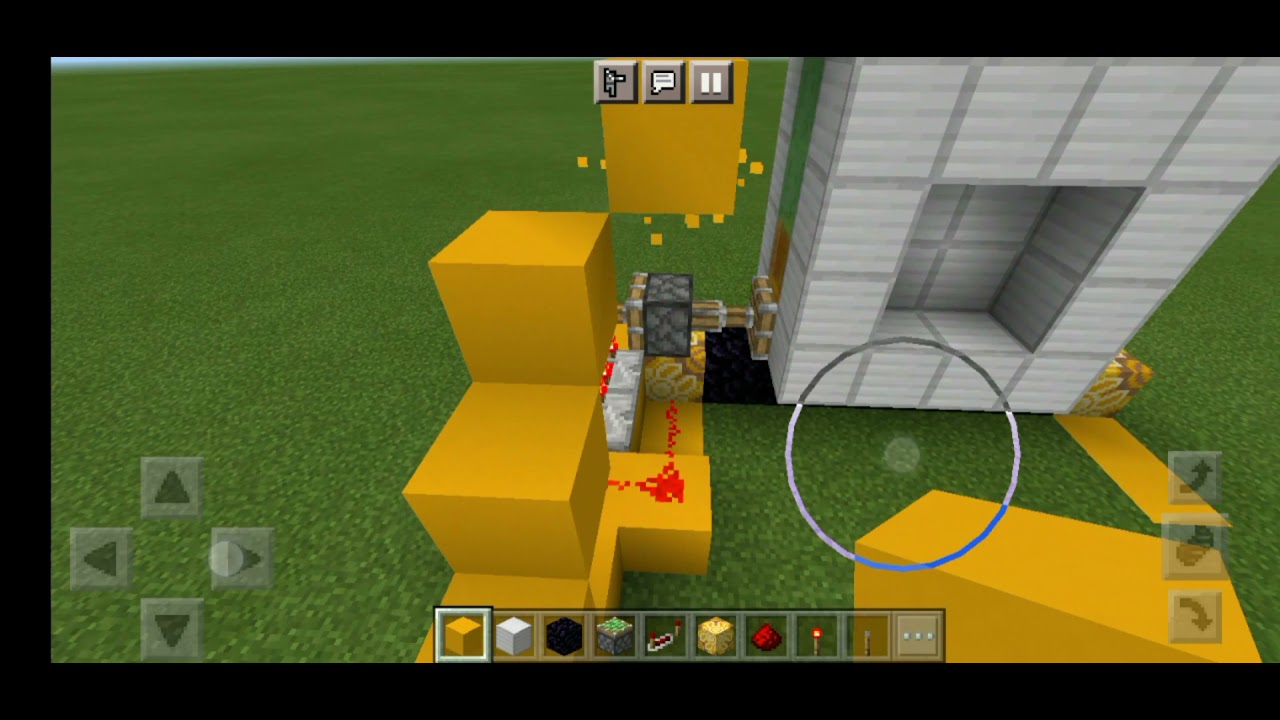 4x4 honey slime piston door minecraft bedrock - YouTube