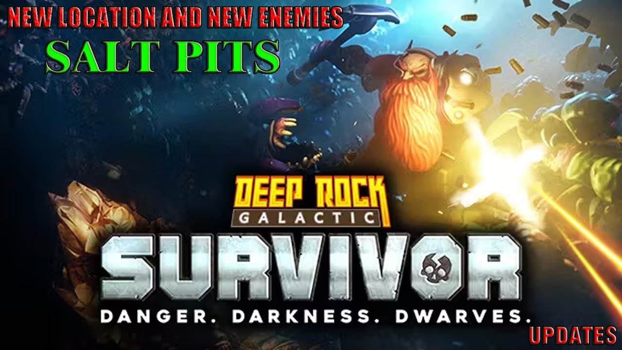 Deep Rock Galactic Survivor. First Big Updates. New Biome Salt Pits ...