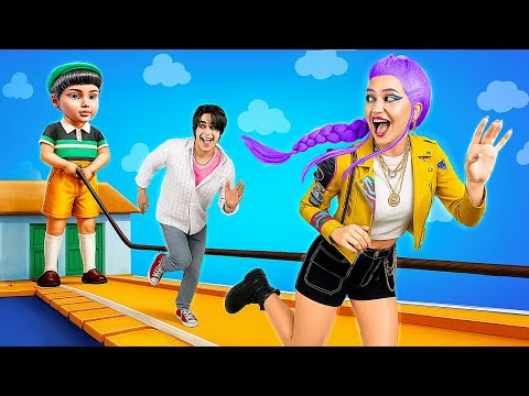 KPop İblis Avcıları Gerçek Hayatta: Rumi x Jinu, Squad Game Bebeği'ne Karşı