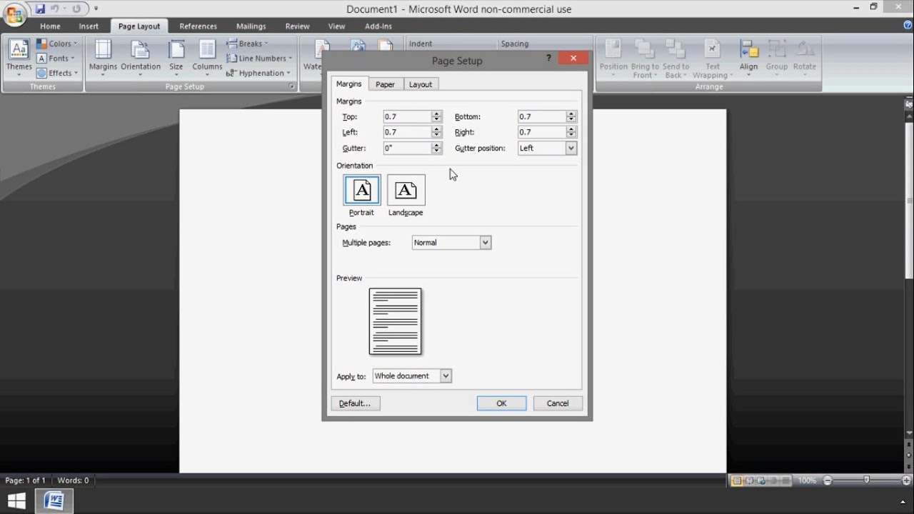 Microsoft Word: How to Change Margins - YouTube