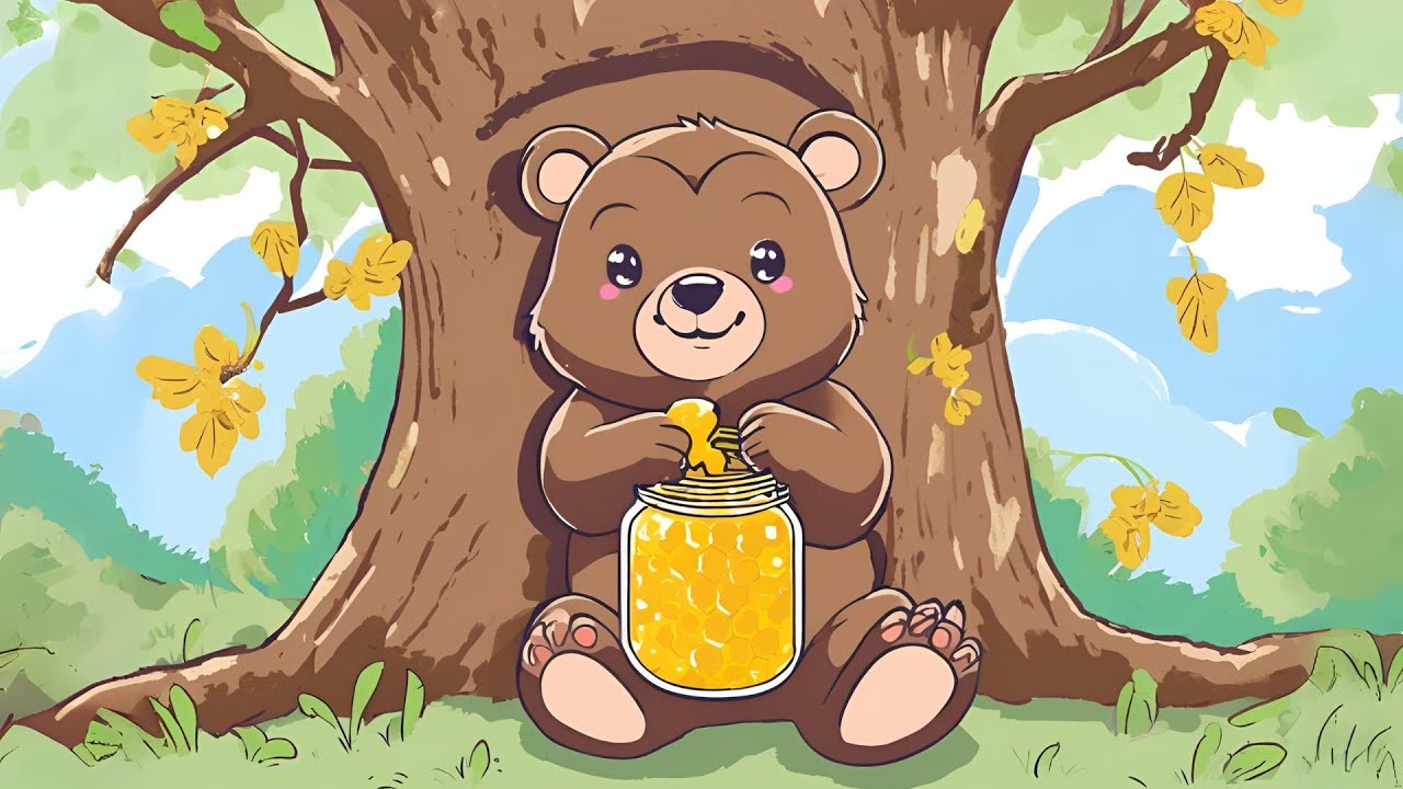 Bruno el oso comparte su miel 🐻 | Cuento dulce para dormir - YouTube