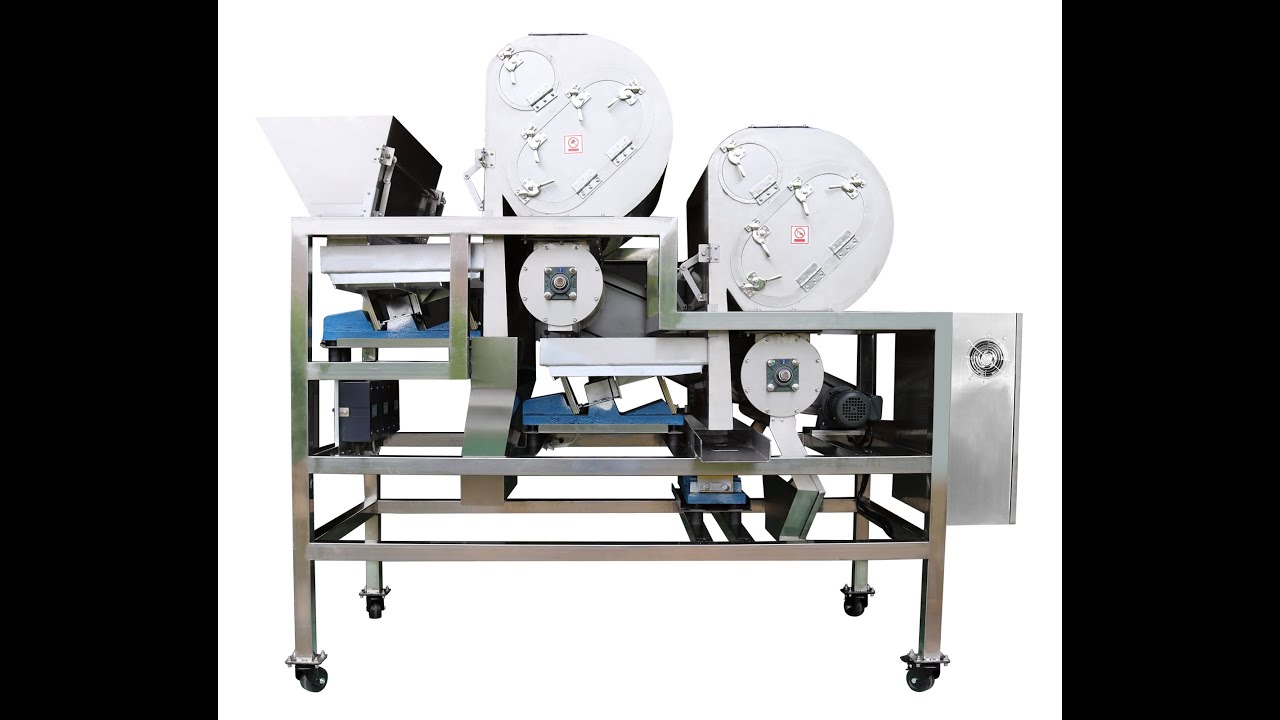 wind sorter, air separator, winnowing machine for paddy - YouTube