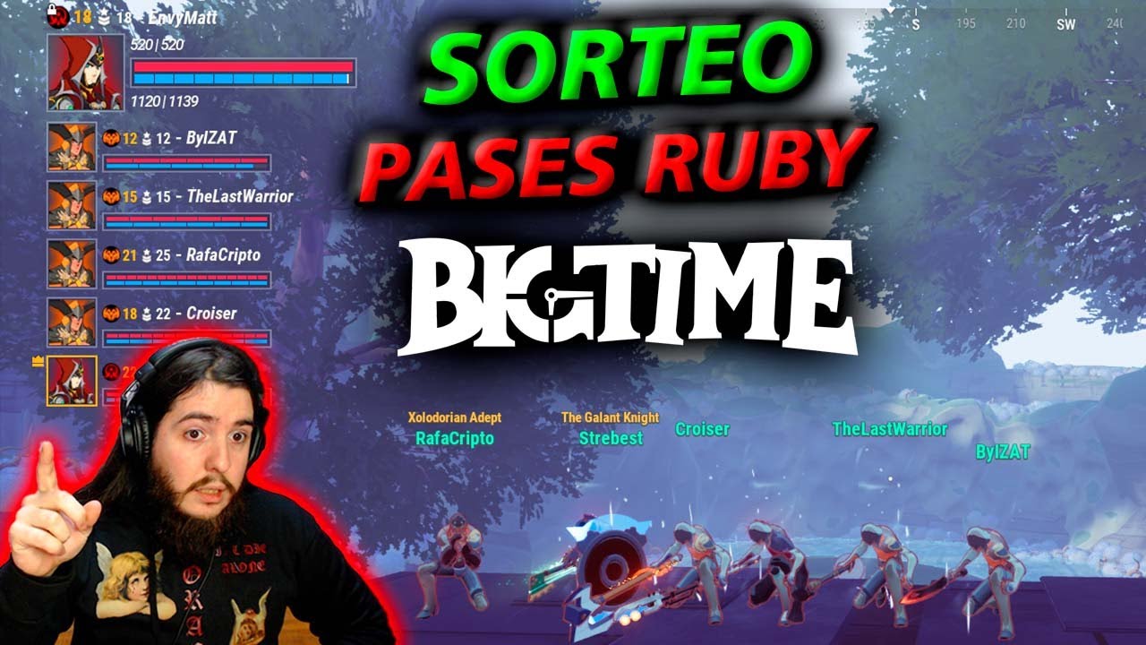 SORTEO pases RUBY - BIG TIME - mmorpg free to play con SKINS NFT - Gana ...