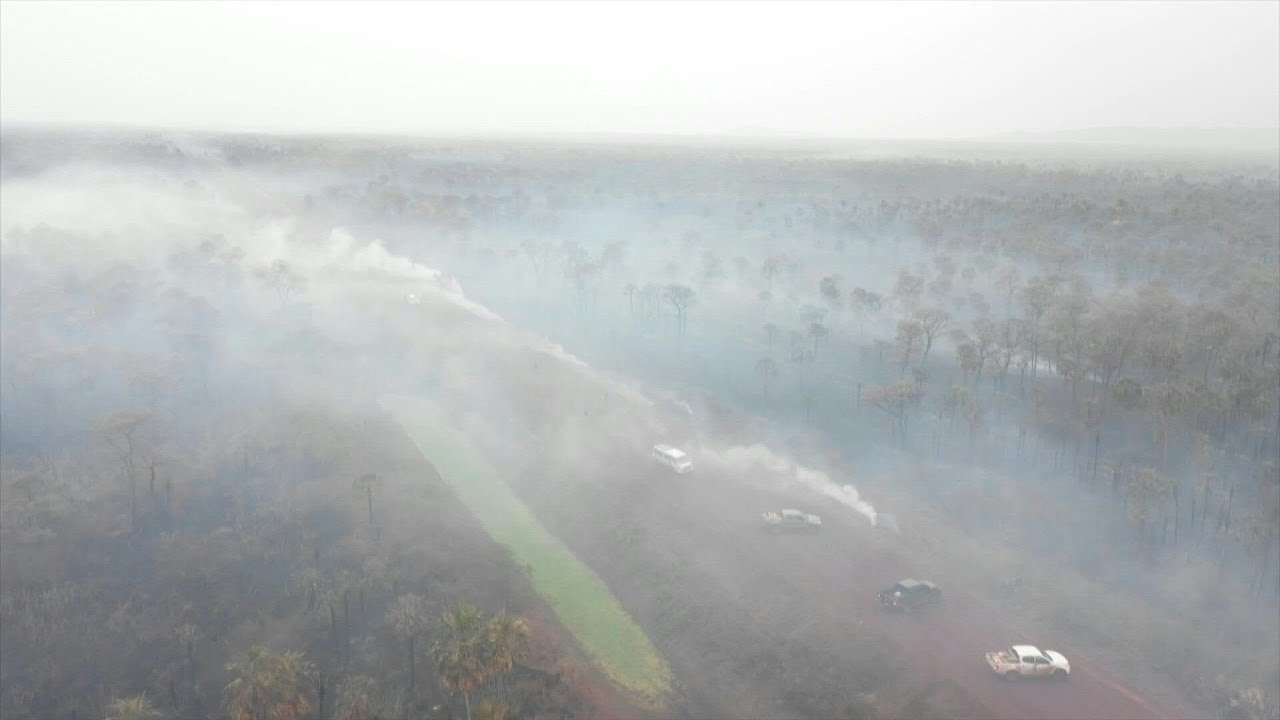 Aerial images of damage caused by wildfires in Bolivia's Pantanal | AFP ...