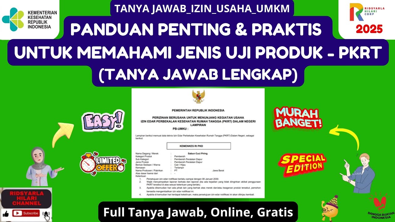 PANDUAN PRAKTIS & PENTING MEMAHAMI ANEKA JENIS UJI LAB PRODUK PKRT ...