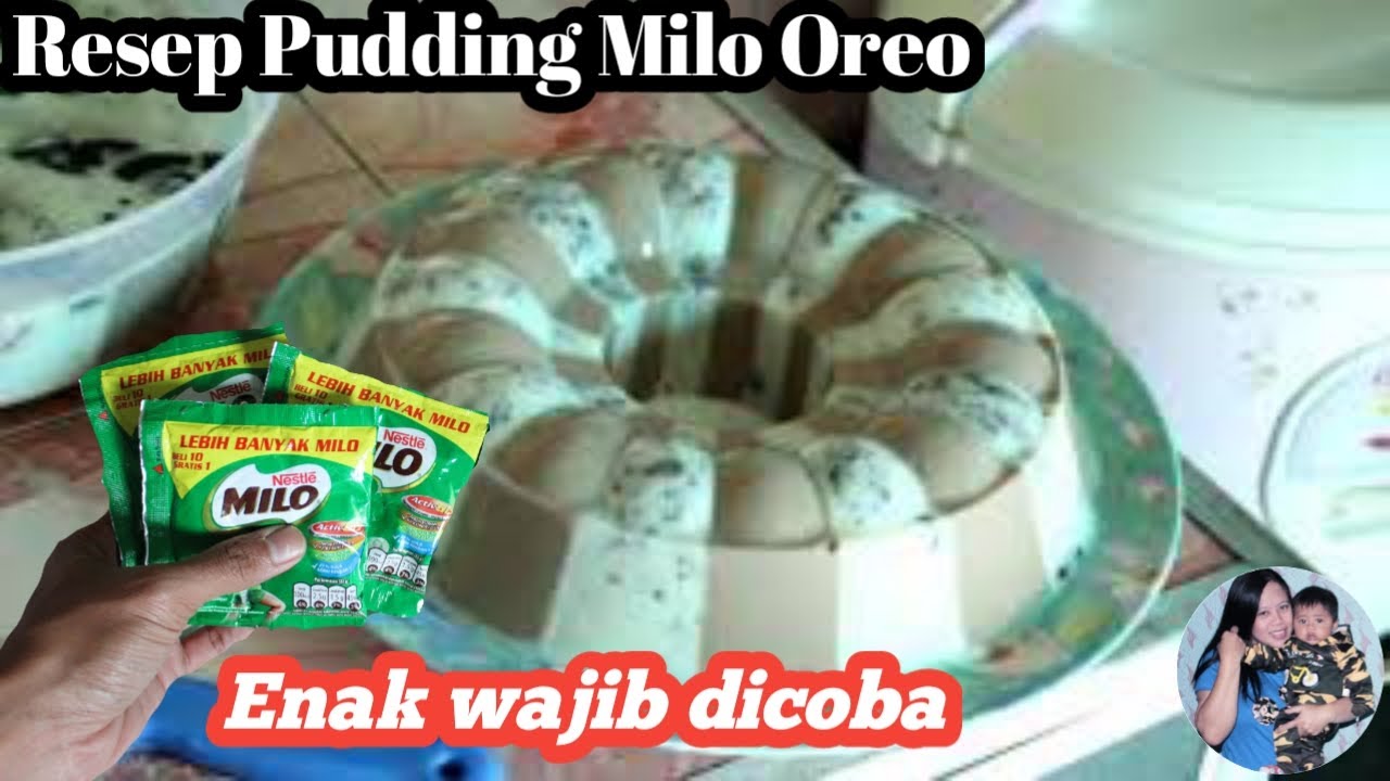 Resep pudding Milo Oreo enak wajib dicoba - YouTube