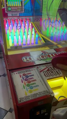 Ring toss arcade tickets game - YouTube