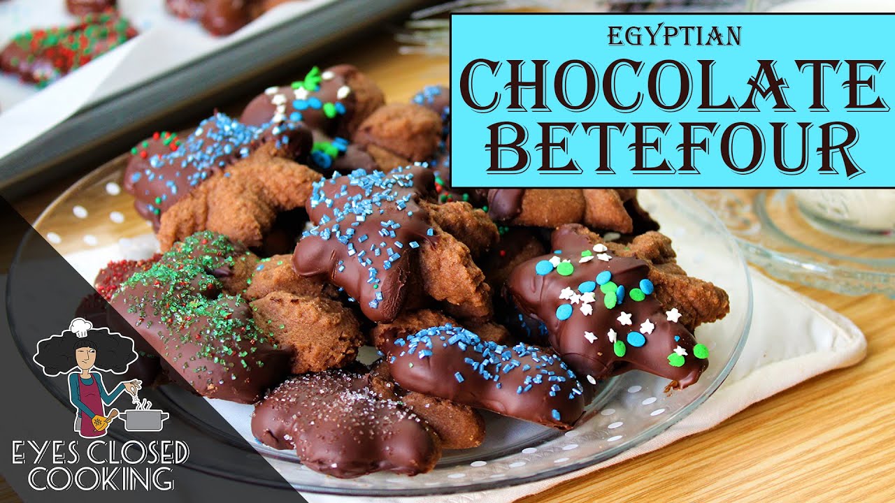 Egyptian Chocolate Betefour Cookies - YouTube