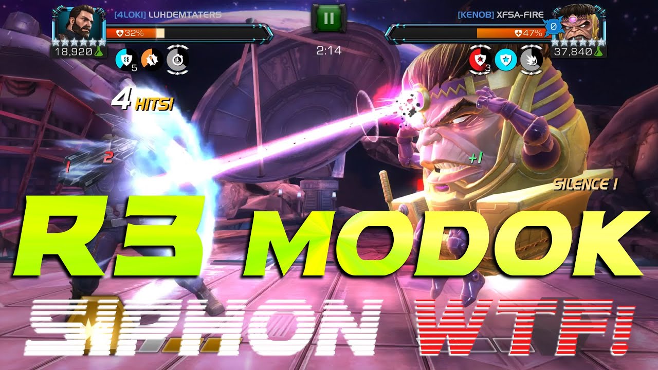 Season 18 War 8: 4LOKI vs KenOB II - R3 MODOK Siphon | Marvel Contest ...