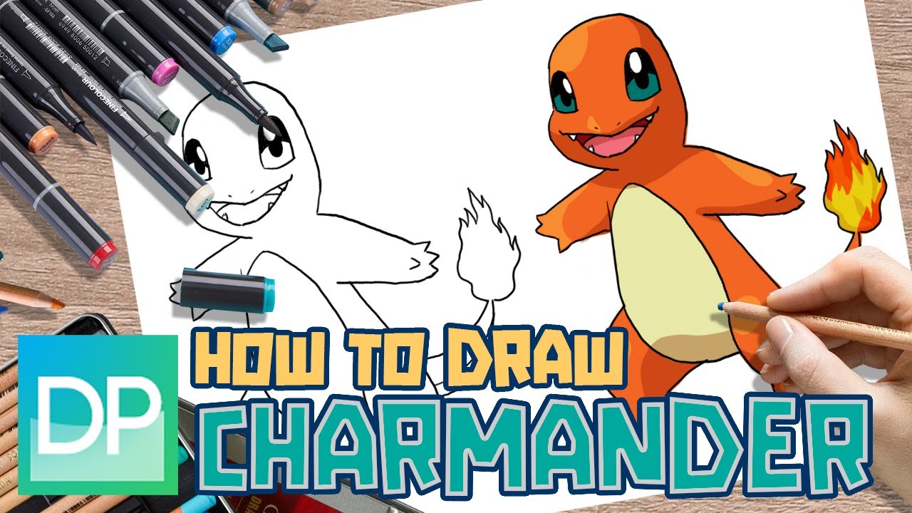 [DRAWPEDIA] HOW TO DRAW CHARMANDER FROM POKEMON - STEP BY STEP DRAWING ...