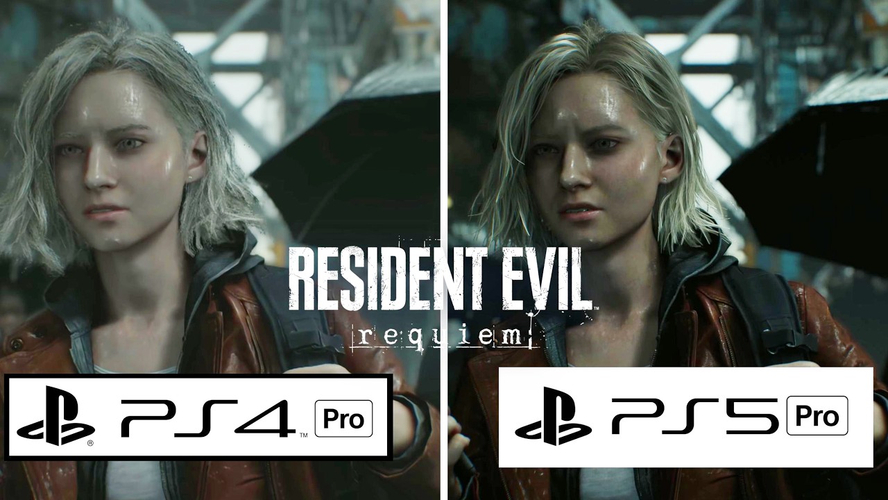 Resident Evil Requiem PS5 PRO VS PS4 PRO Graphics Comparison Gameplay ...