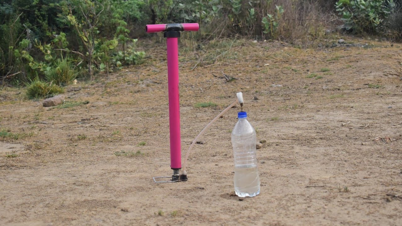 bottle rocket fly in cycle pump || - YouTube