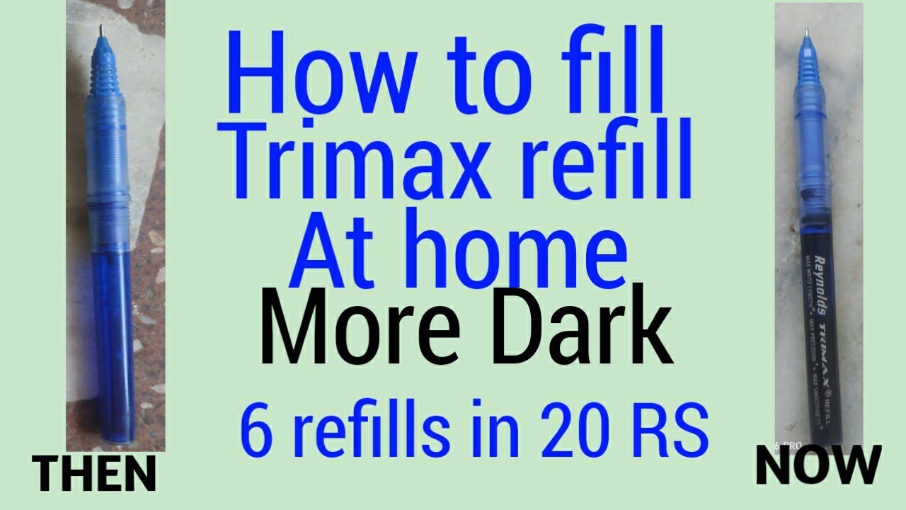 Trimax Refill Ghar Pe Kaise Fill Kre Youtube