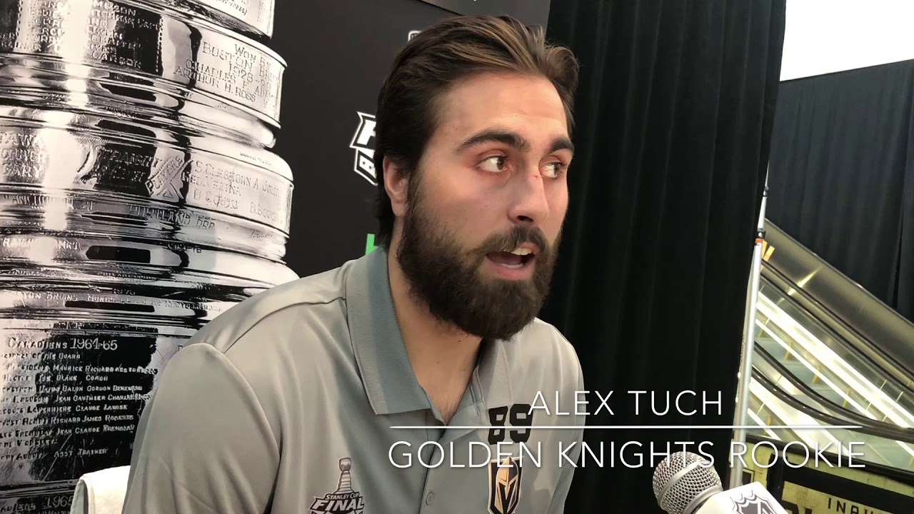 Alex Tuch at Stanley Cup Final media day - YouTube