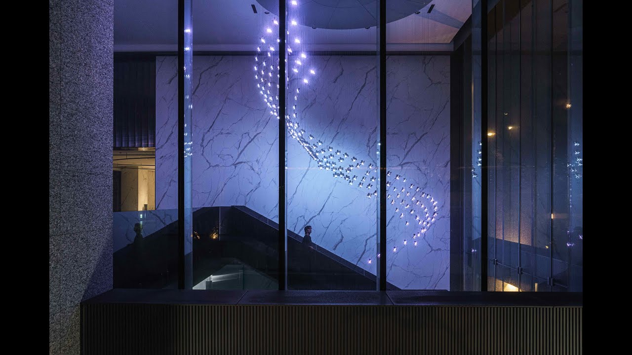 Kinetic light art installation by WHYIXD - YouTube