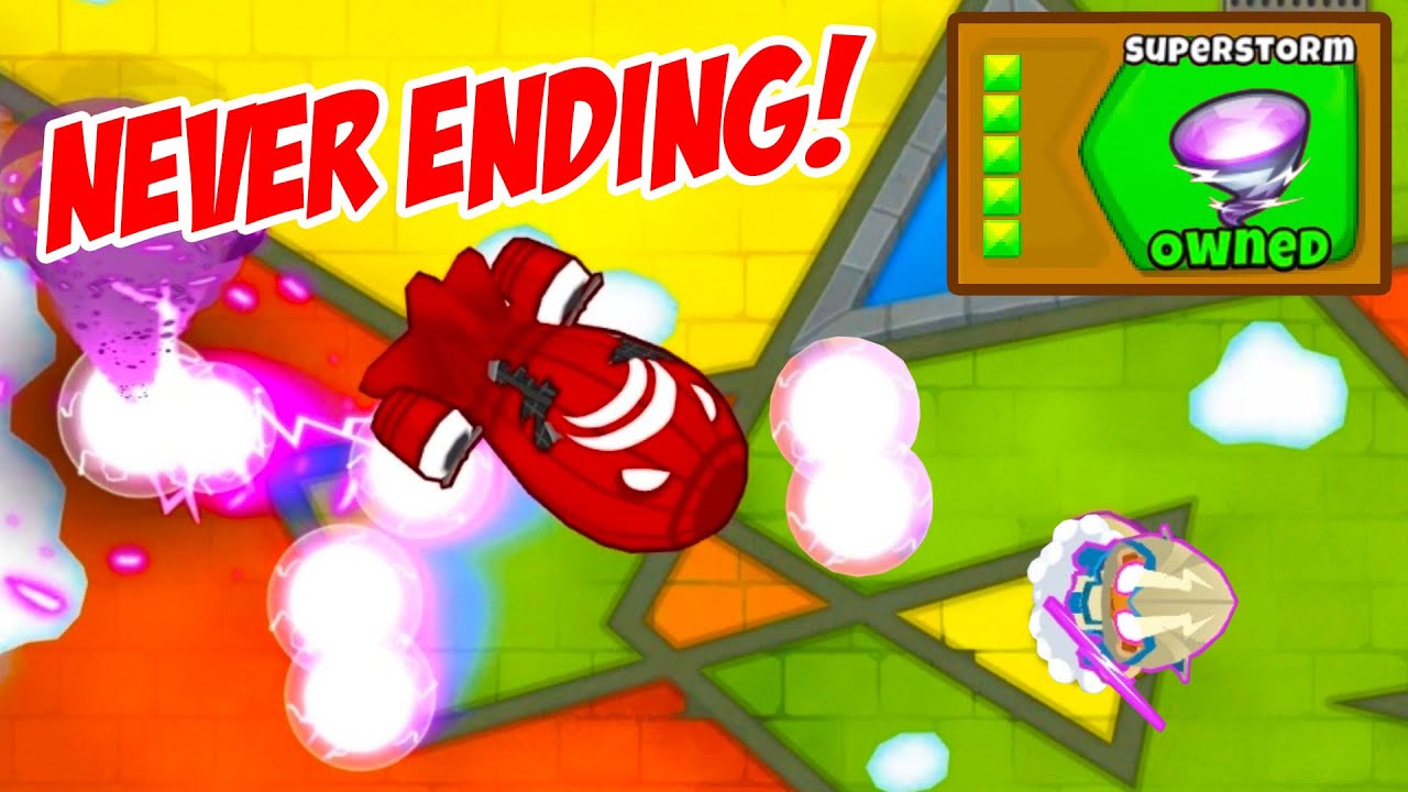 The NEW Super Storm Ability Makes Bloons TD6 NEVER ENDING - YouTube