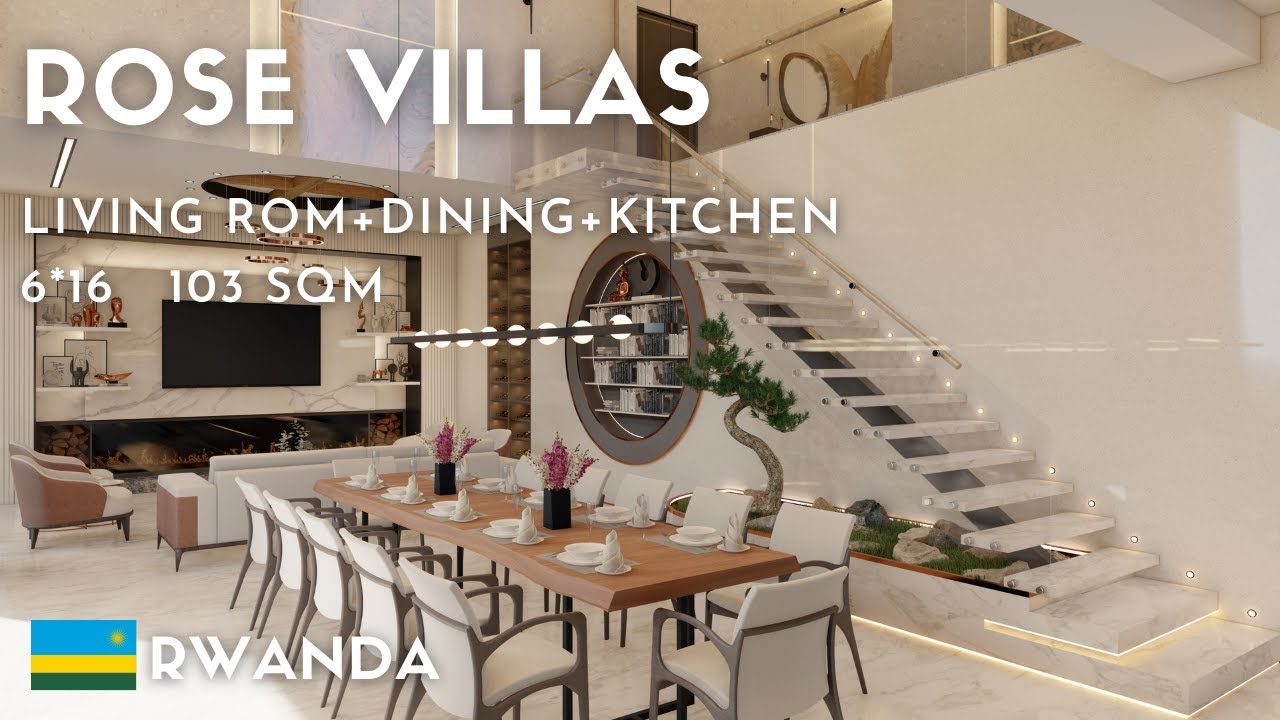 WALL | Modern House Design | Living room, dining and kitchen design in ...