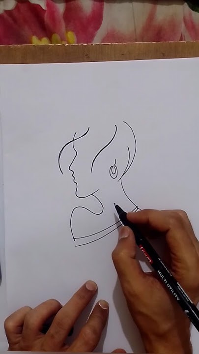 Line drawing tutorial #shorts - YouTube