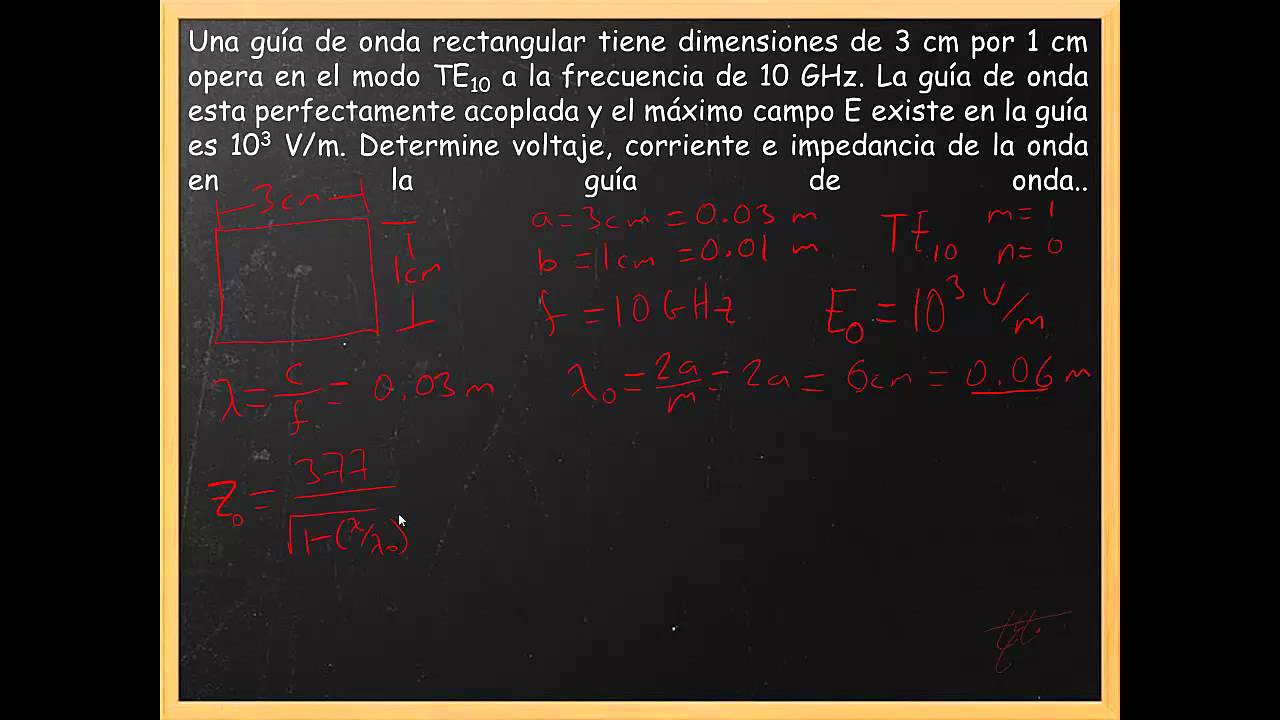 Ejemplo 2 guía de onda rectangular - YouTube