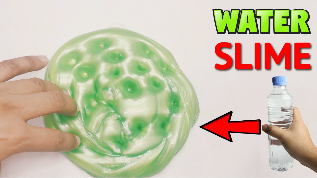 WATER SLIME / How to make Water Slime / Water Slime Making / Slime ...