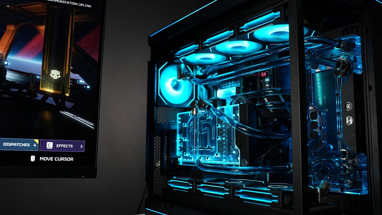 WATERCOOLED 🌊 RTX 4090 Gaming PC Build + FPS Benchmark (4K @ Maximum ...