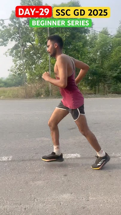 DAY-29 ‼️ SSC GD 2025 ‼️ ROAD RUN #sscgd #sscgd2025 #day29 #5km - YouTube
