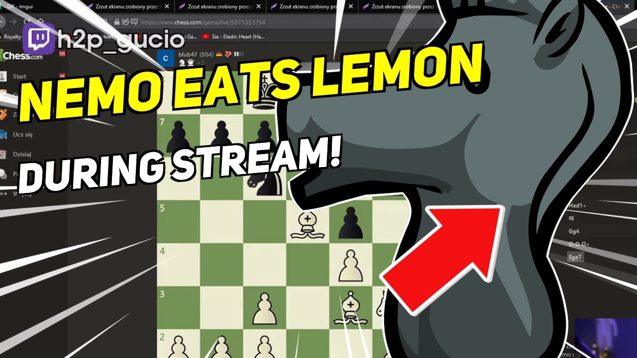 Daily Chess Stream Highlights: NEMO EATS LEMON DURING STREAM! - YouTube