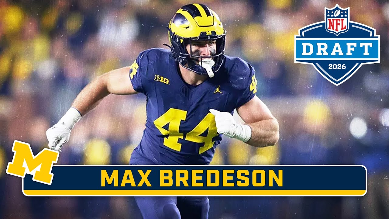 2026 NFL DRAFT HIGHLIGHTS: TE/FB Max Bredeson | Michigan Football - YouTube