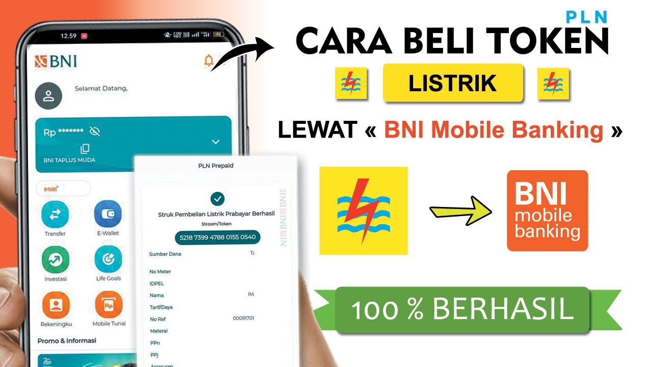 Cara Membeli TOKEN LISTRIK di Aplikasi BNI Mobile Banking Terbaru - YouTube