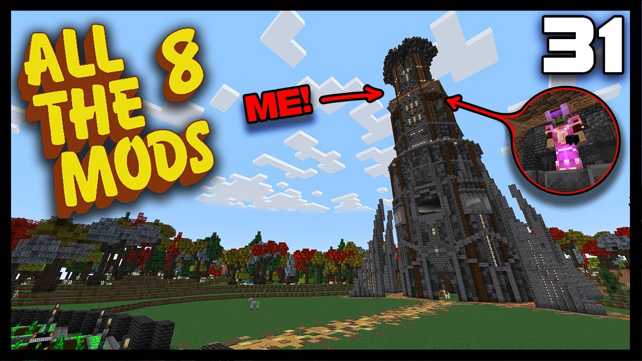 ATM 8: Episode 31 - ATM Tower! A Star awaits - YouTube