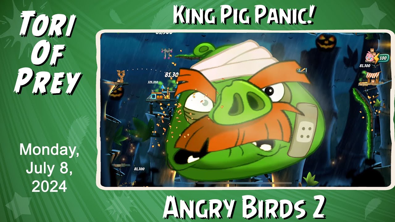 How to Beat Angry Birds 2 King Pig Panic! July 8 - Complete! Bonus Card ...